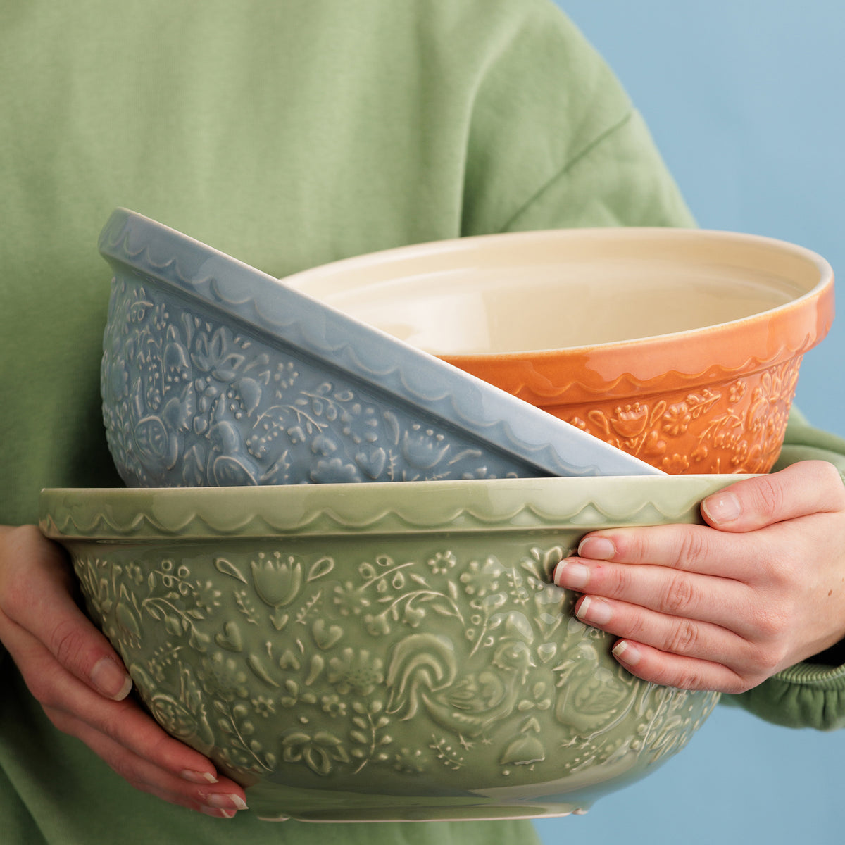 Mason Cash Home to Roost Set of 3 Mixing Bowls | Kilner USA